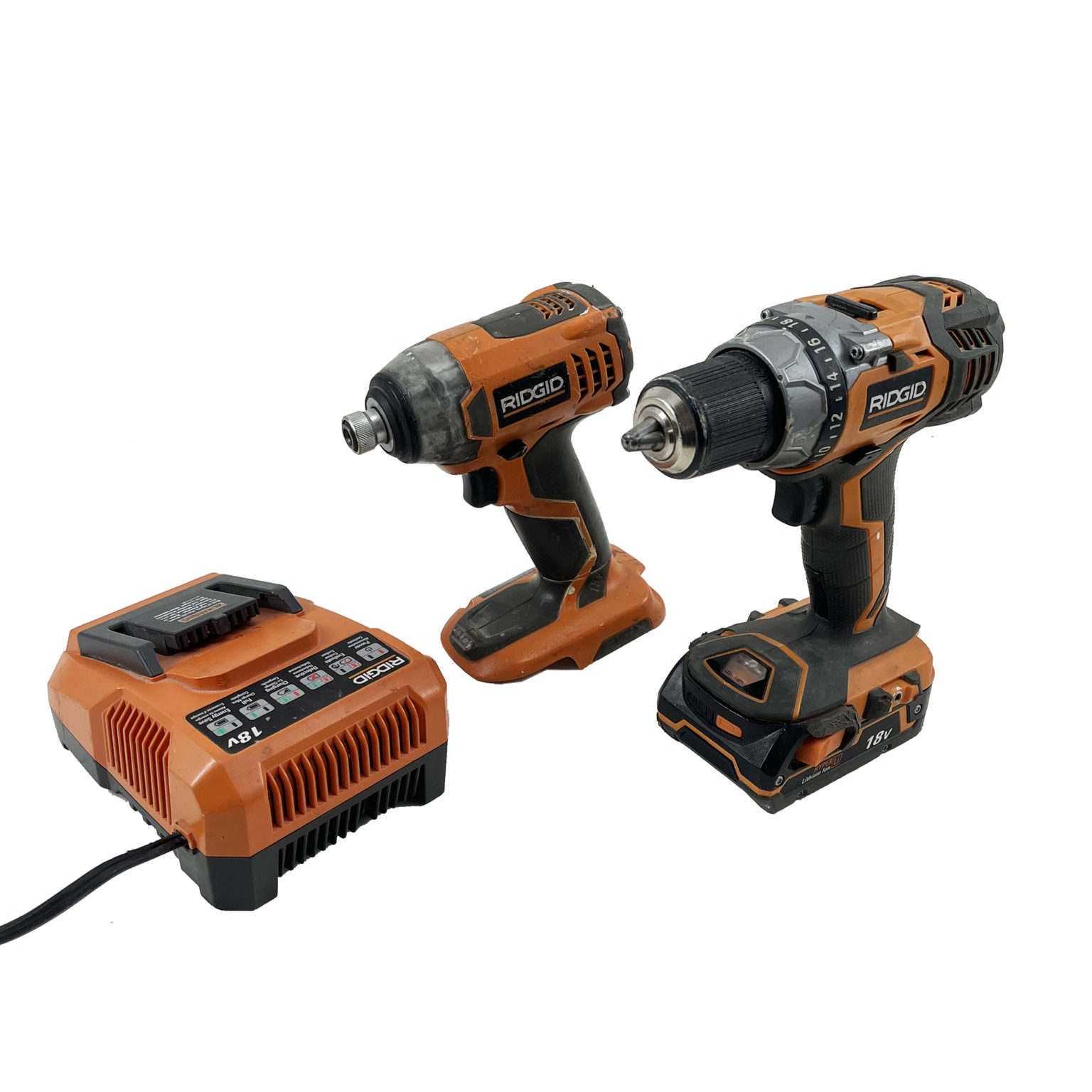 Ridgid Cordless Drill, Cordless Hammer Drill, Battery and Battery ...