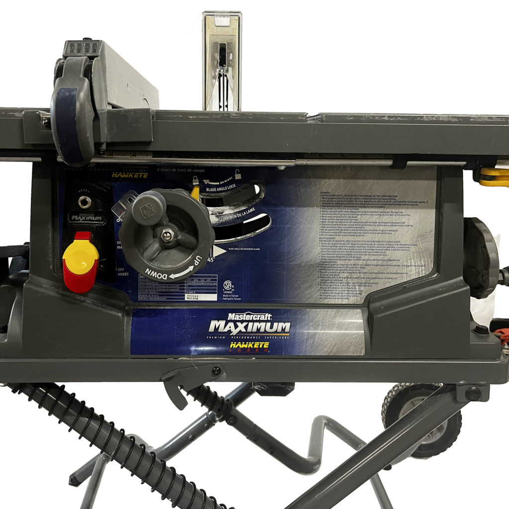 Mastercraft Portable Table Saw With Folding Stand – OTL Webstore
